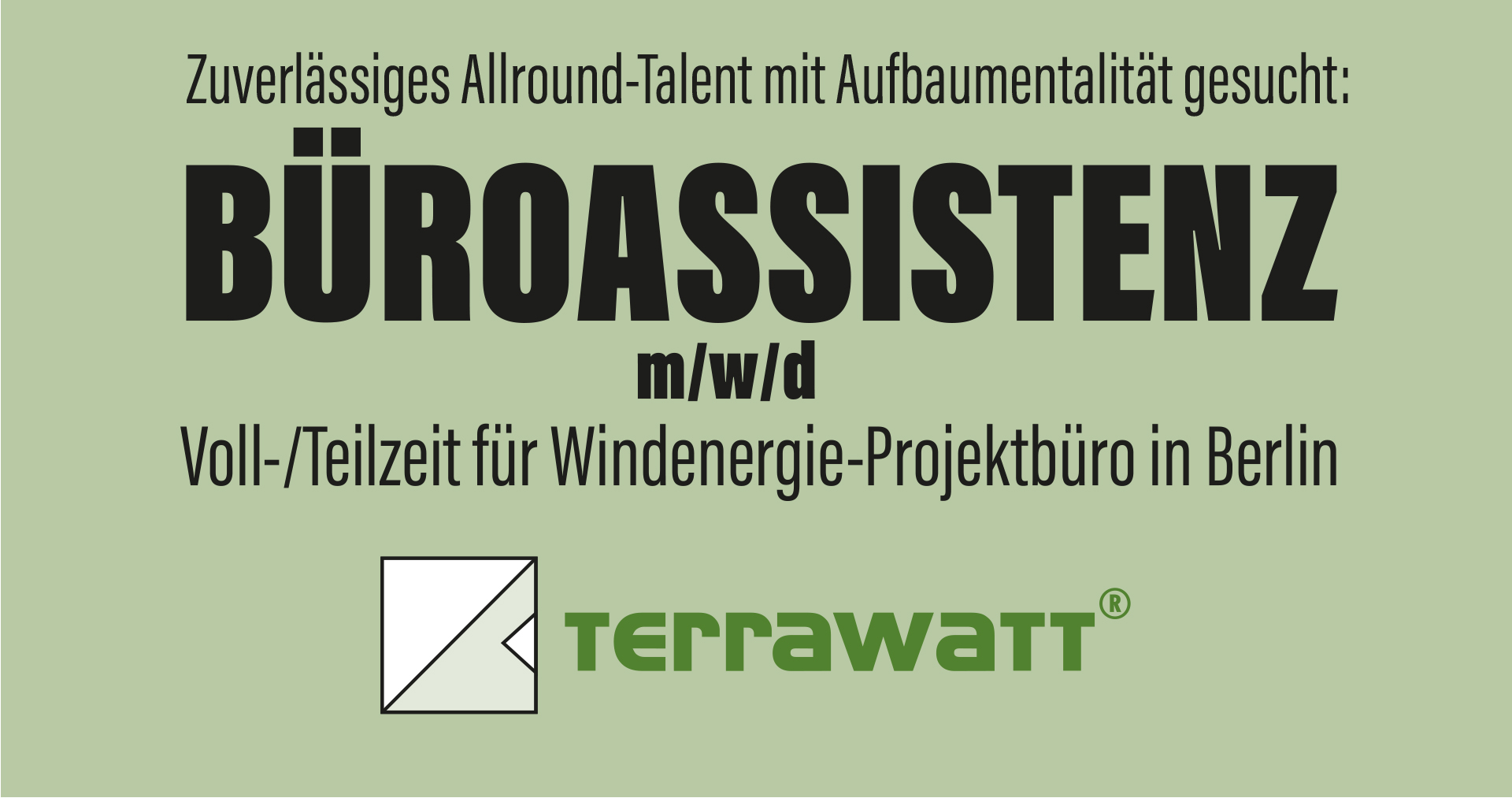 Büroassistenz (m/w/d)Büro Planung/Projektentwicklung Erneuerbare ...